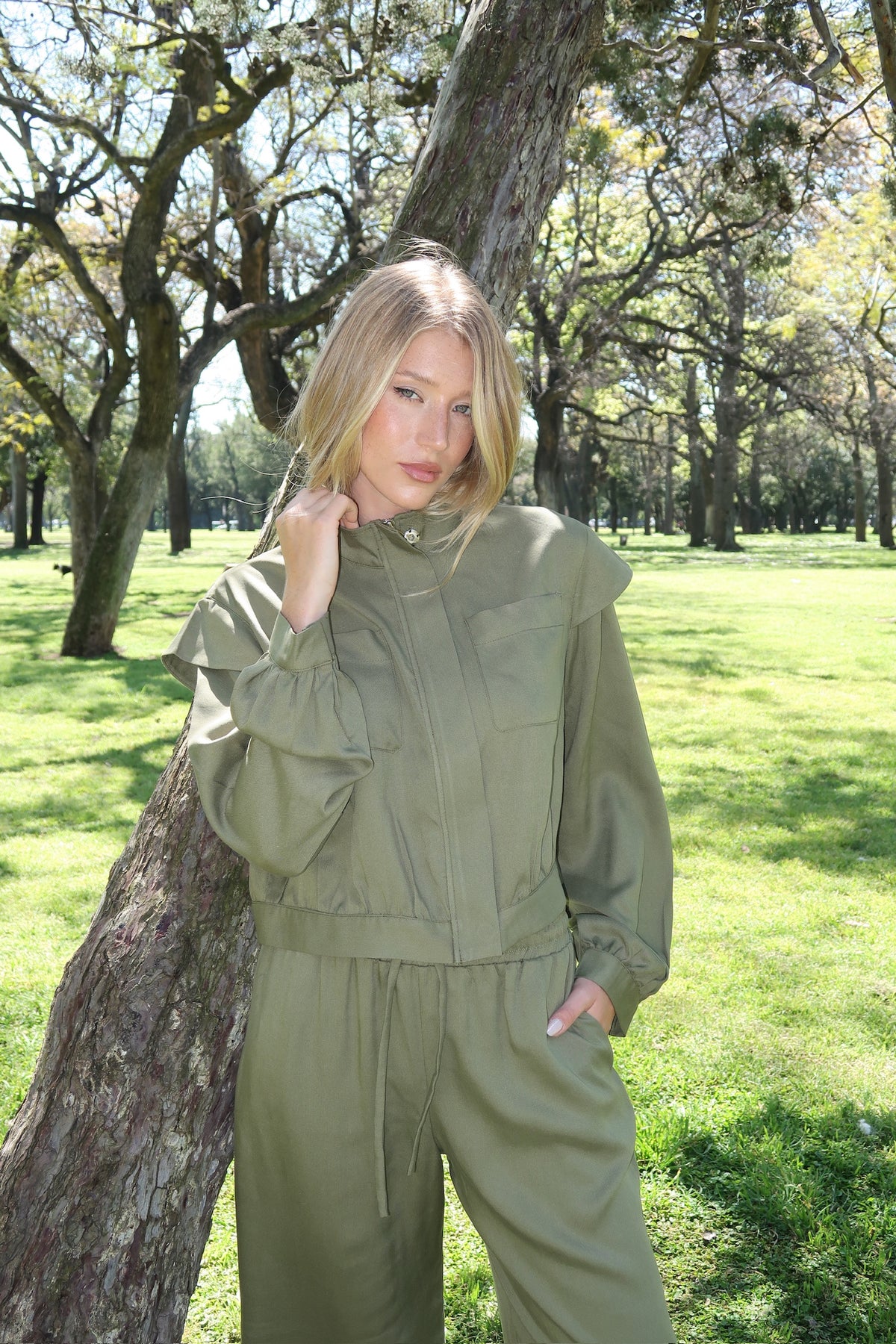 CHAQUETA FORTUNA VERDE – CALANDRA
